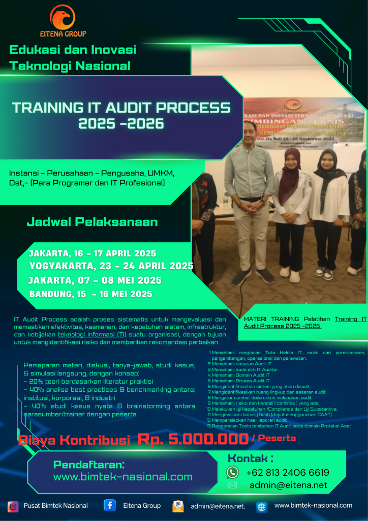 Training IT Audit Process 2025-2026 - BIMTEK DIKLAT NASIONAL